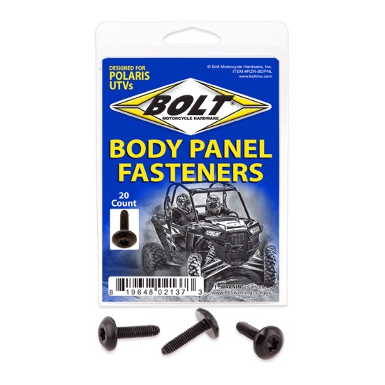Bolt UTV Body Panel Fastener Screws RZRM6x24 (Pack of 10) – Highside Shop