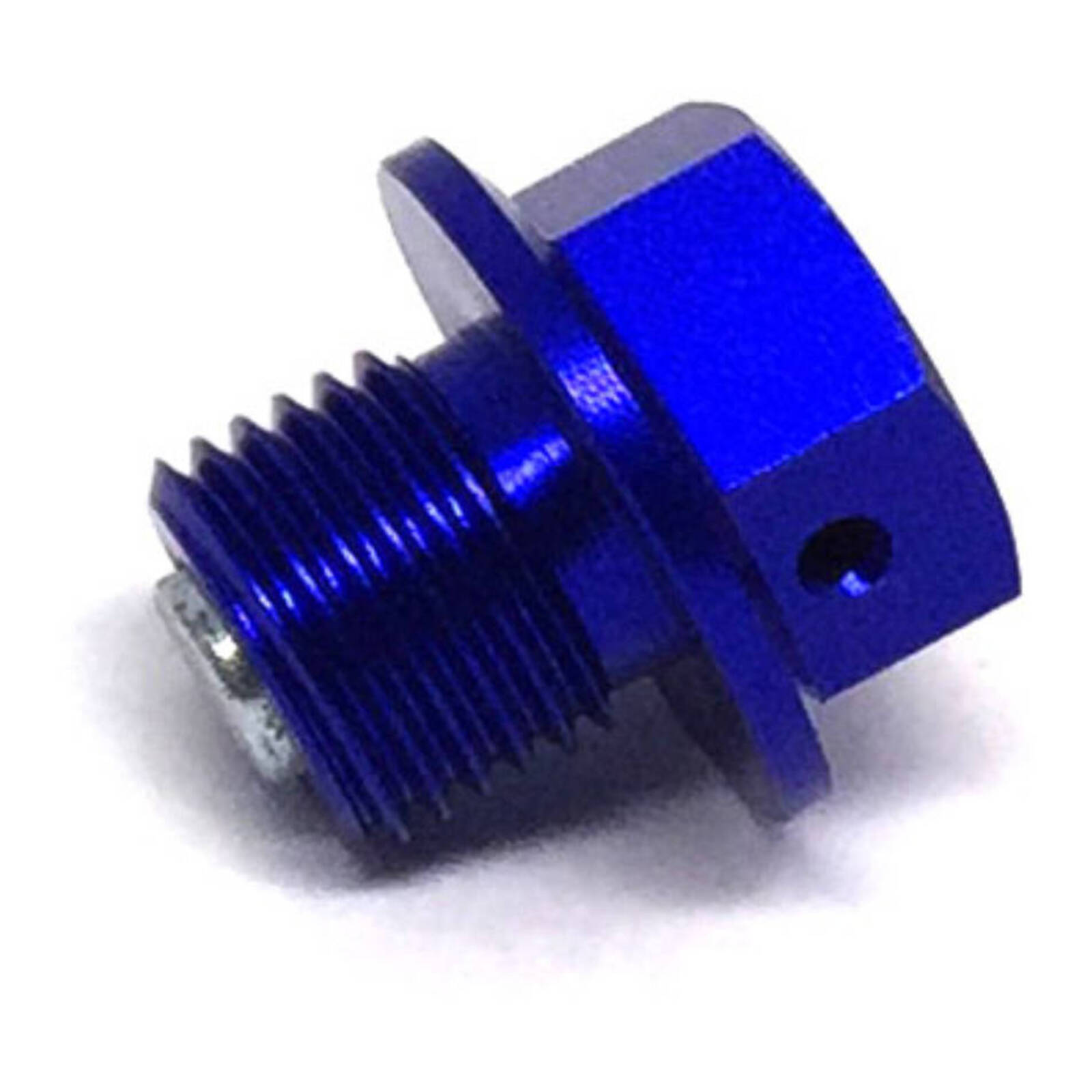 Zeta Magnetic Drain Bolt M12x1.25x10 - Blue — Bike Torque