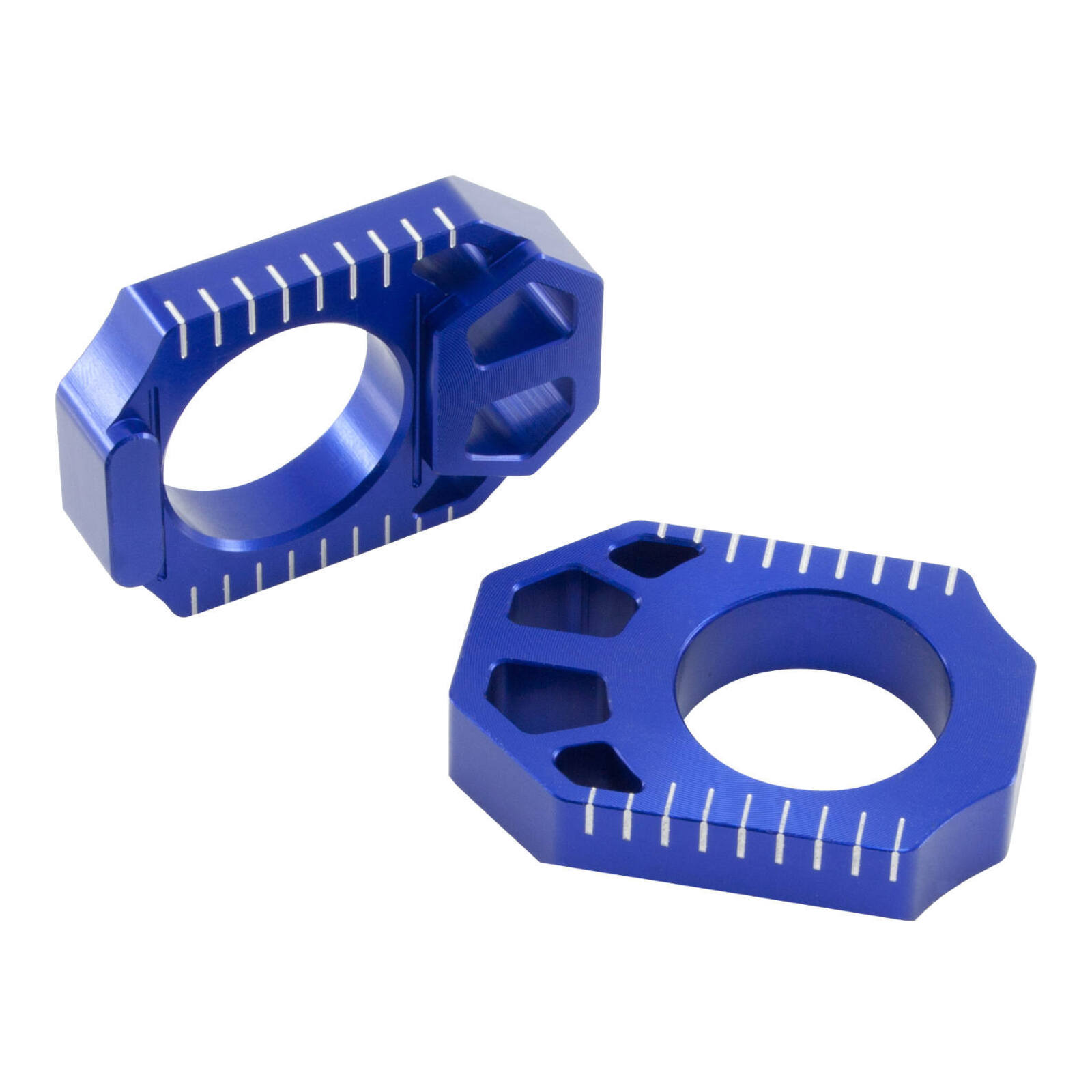 ZETA REAR AXLE BLOCK YAM YZ250F '12-, YZ450F '10- BLUE — Bike Torque