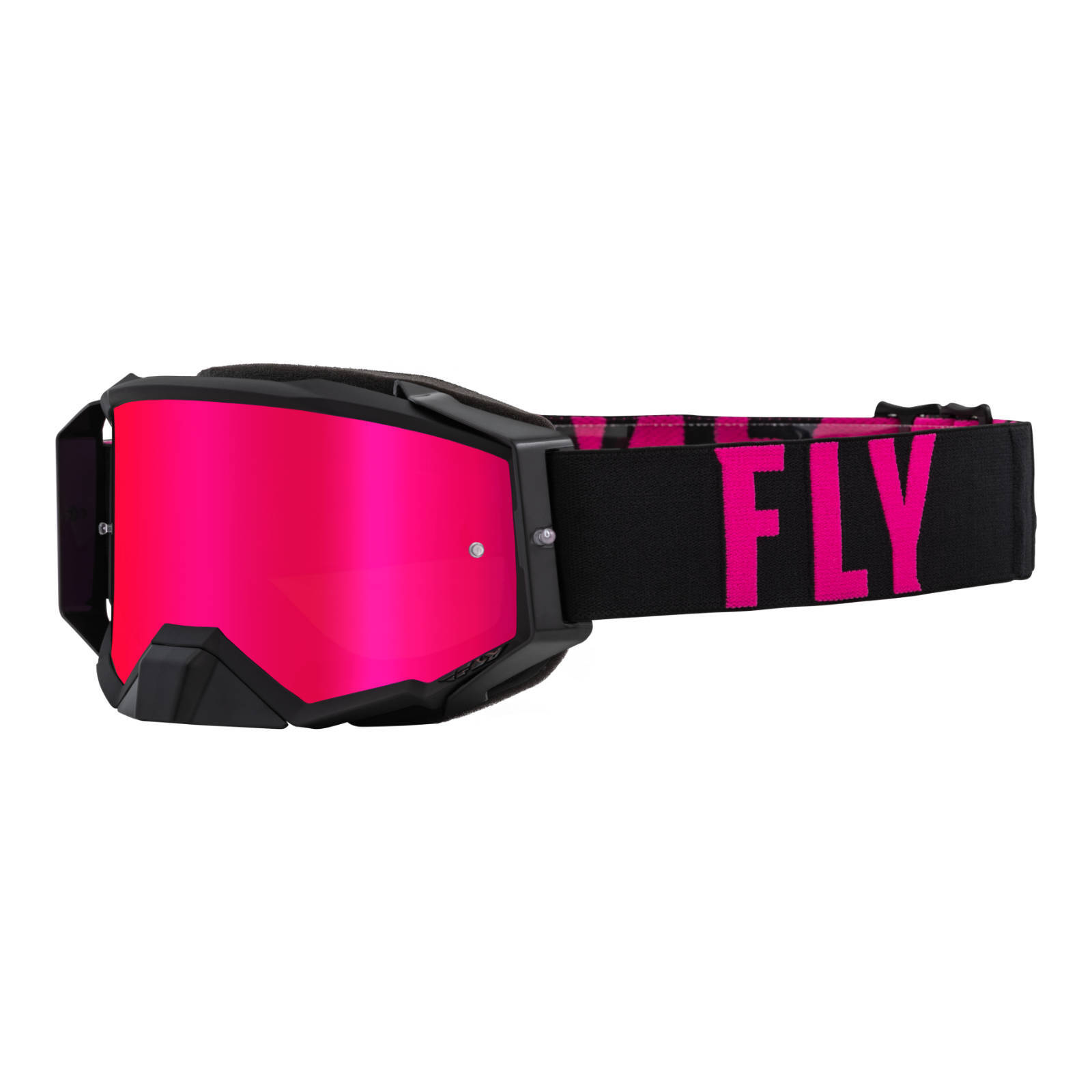 FLY Racing 2024 Zone Pro Goggle - Black / Pink with Pink Mirror / Smok ...