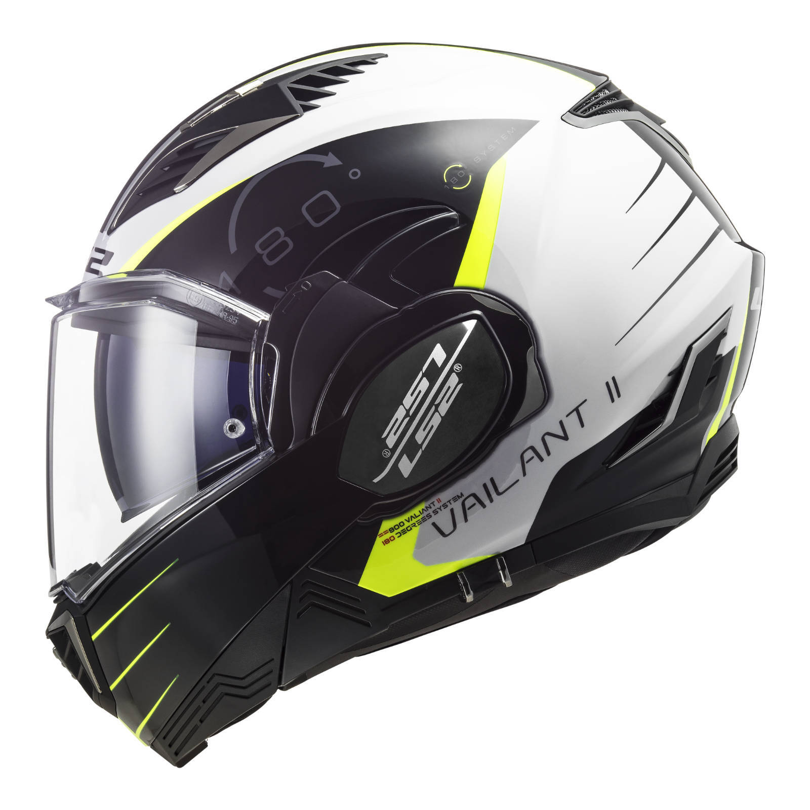 LS2 FF900 Valiant II Codex Helmet - White / Black – Motozone