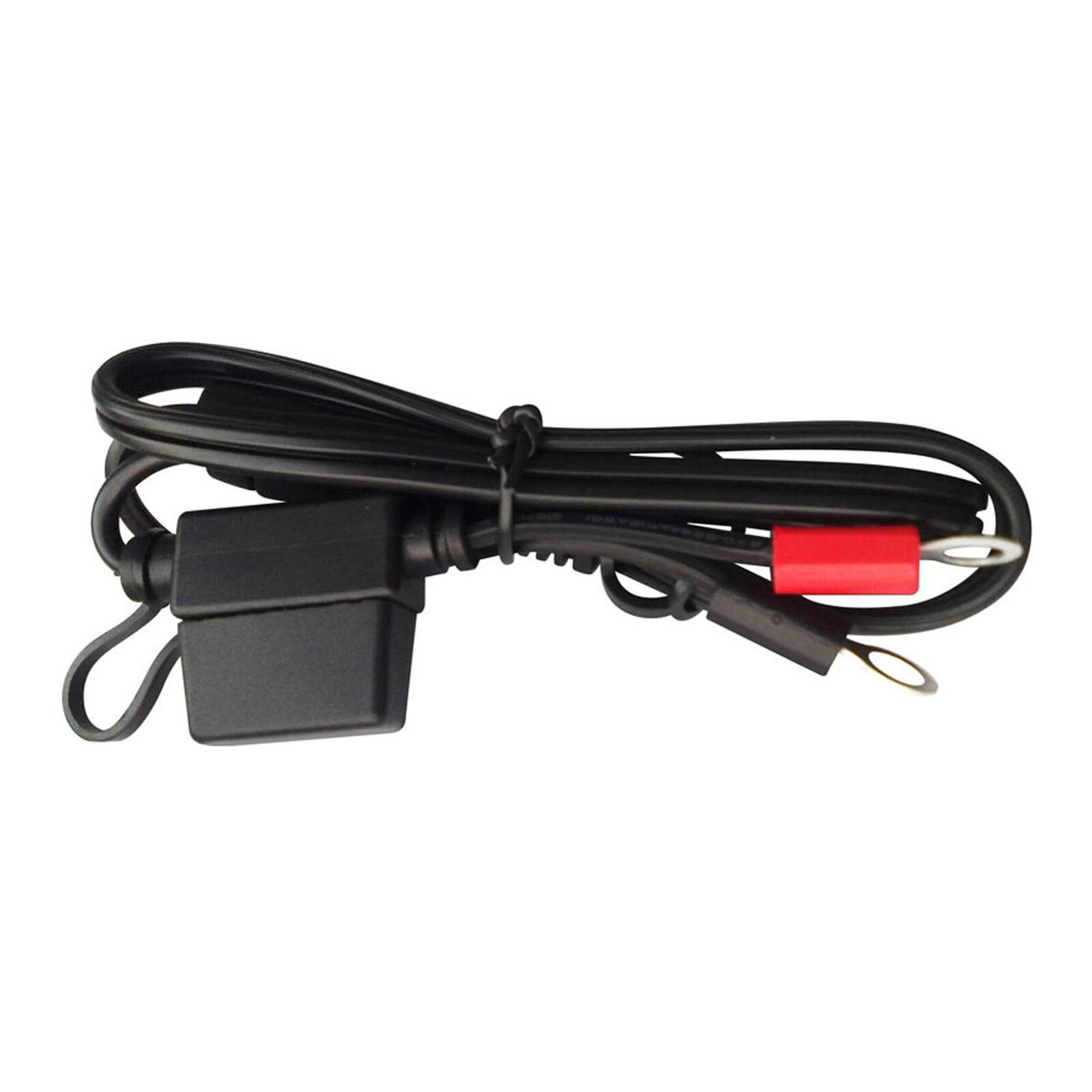 Motobatt Lead 600mm with Fuse, SAE Plug, Fixed 8mm Eyelets — Bike Torque
