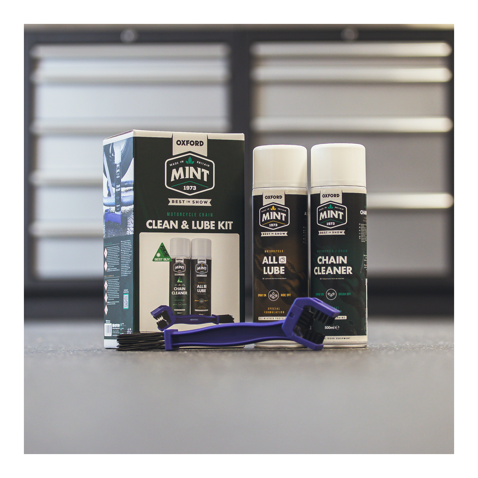 Oxford Mint Motorcycle Chain Clean & Lube Kit – NV Motorcycles