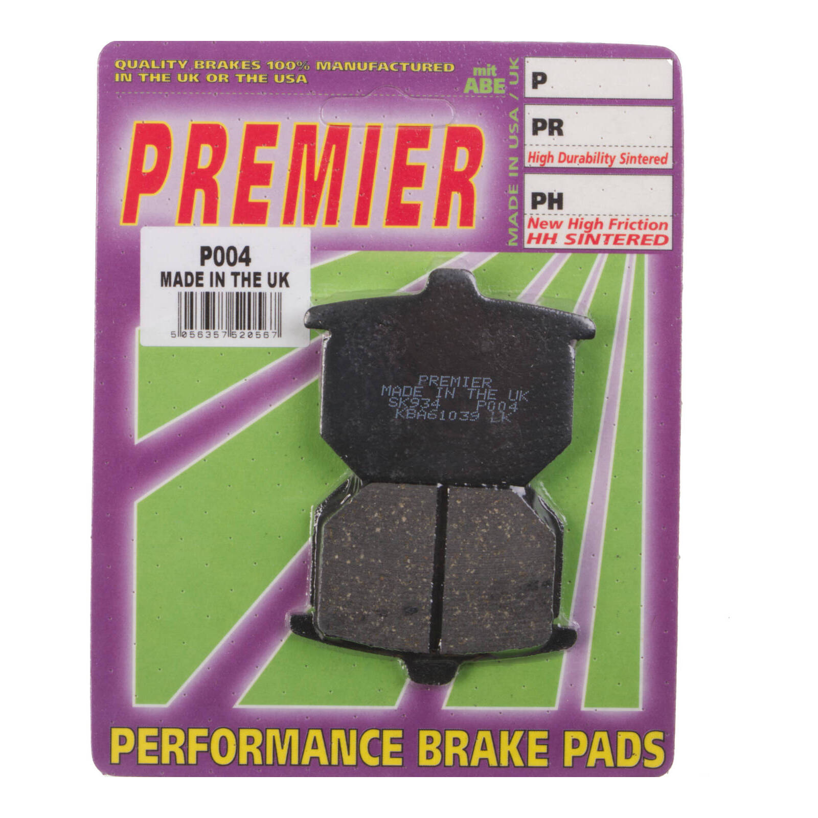 Premier Brake Pads - P Organic Standard — Bike Torque