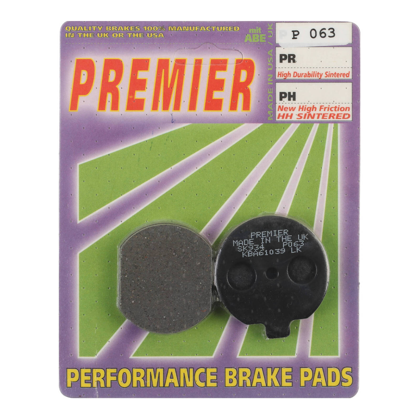 Premier Brake Pads - P Organic Standard — Bike Torque