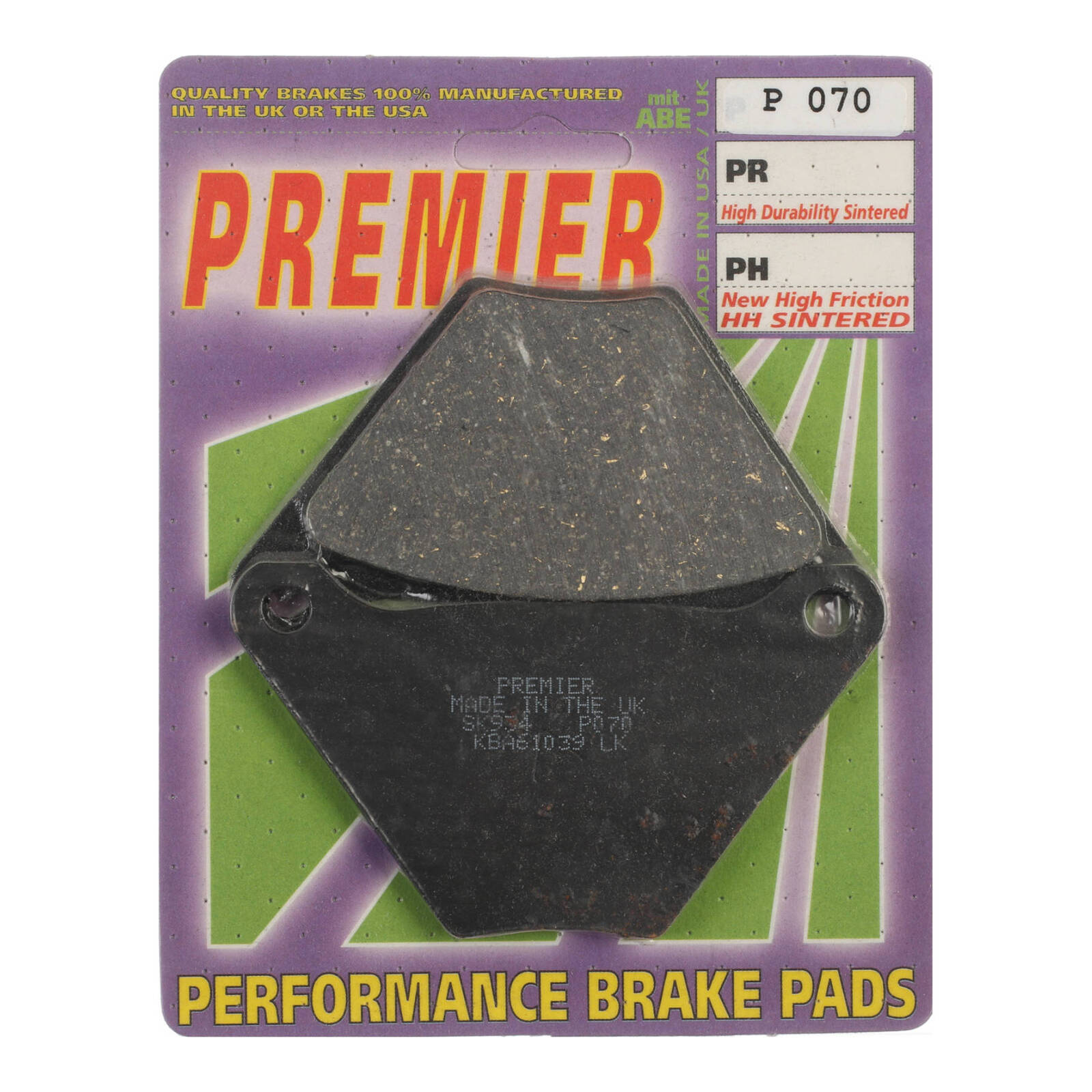 Premier Brake Pads - P Organic Standard — Bike Torque