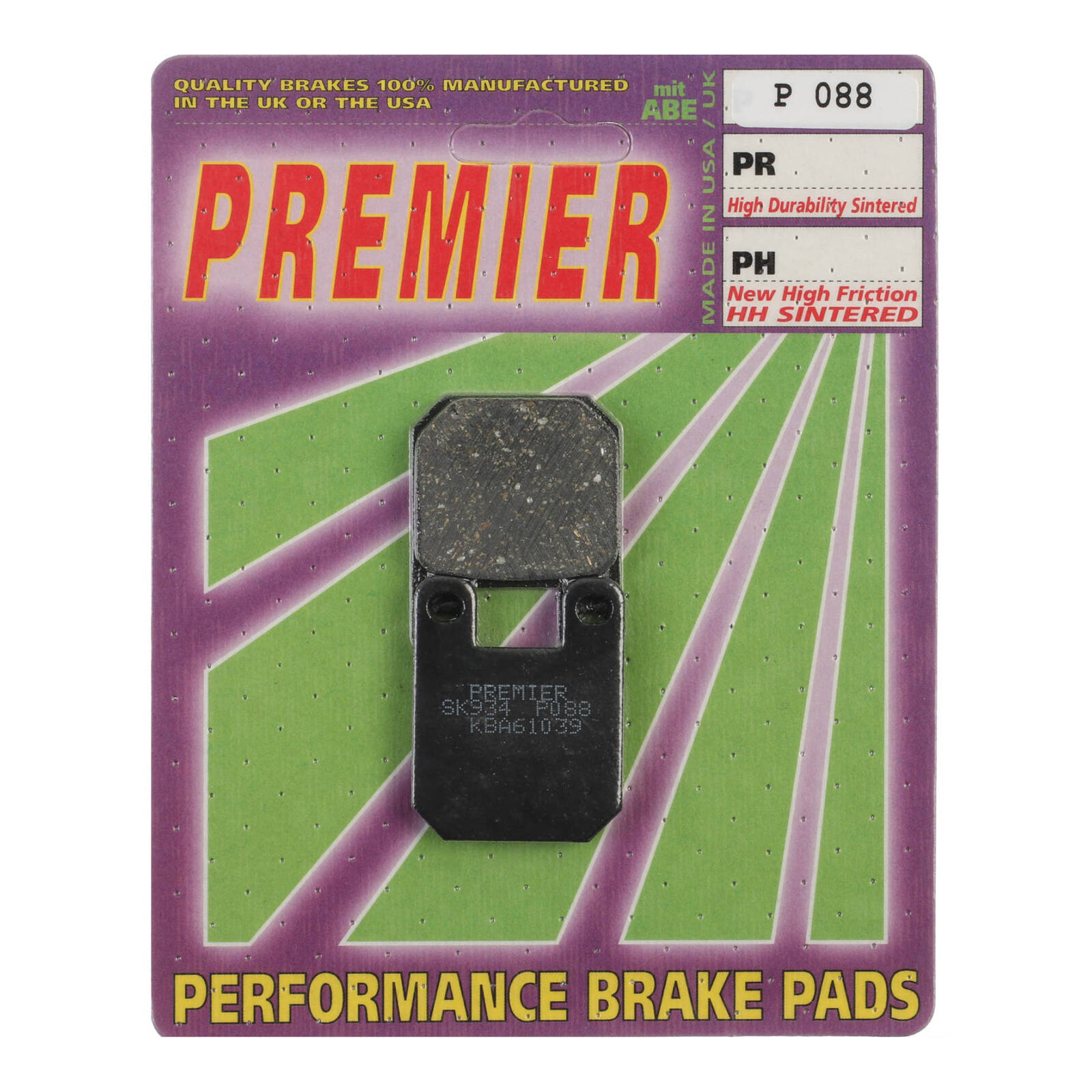 Premier Brake Pads - P Organic Standard — Bike Torque