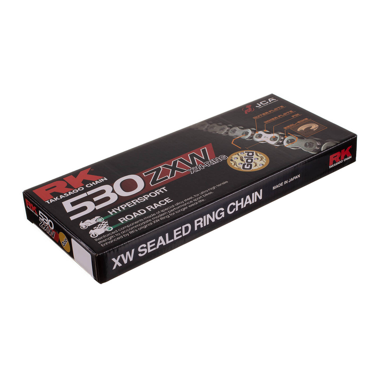 RK 530ZXW XW-Ring Chain - Gold from Moto1