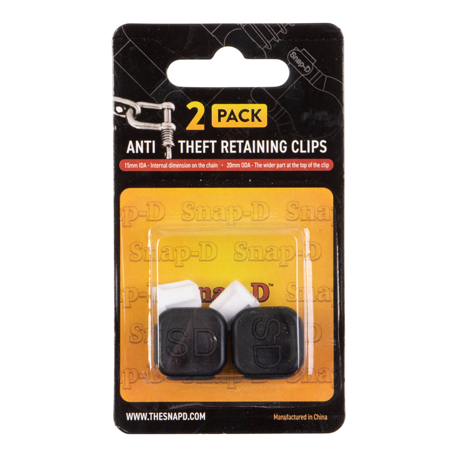 Snap-D 2-pack Anti-Theft Retaining Clip — Bike Torque