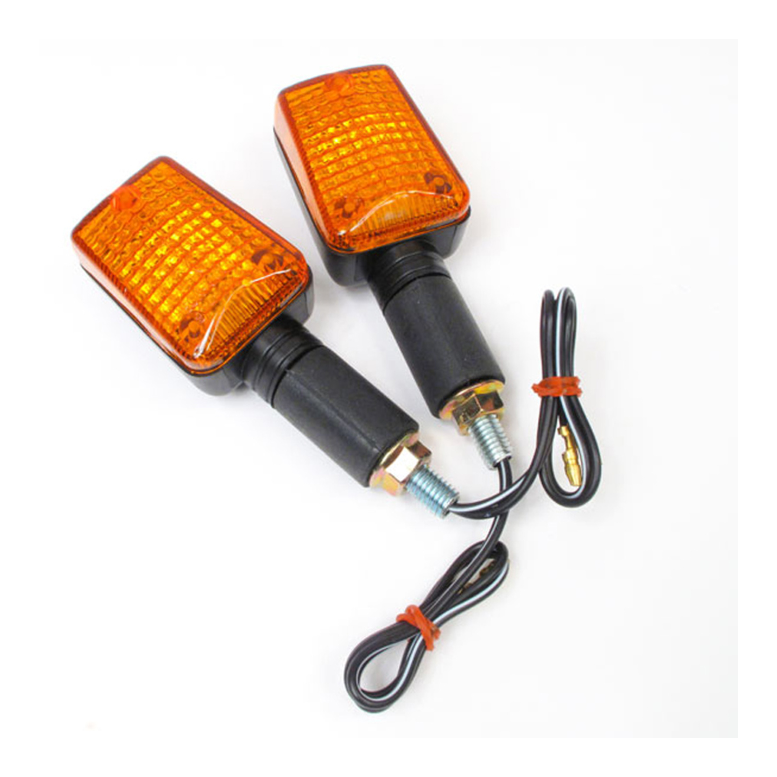 Whites Flasher Universal Rubber Long Mount Black (Pair) 12V-21W ...