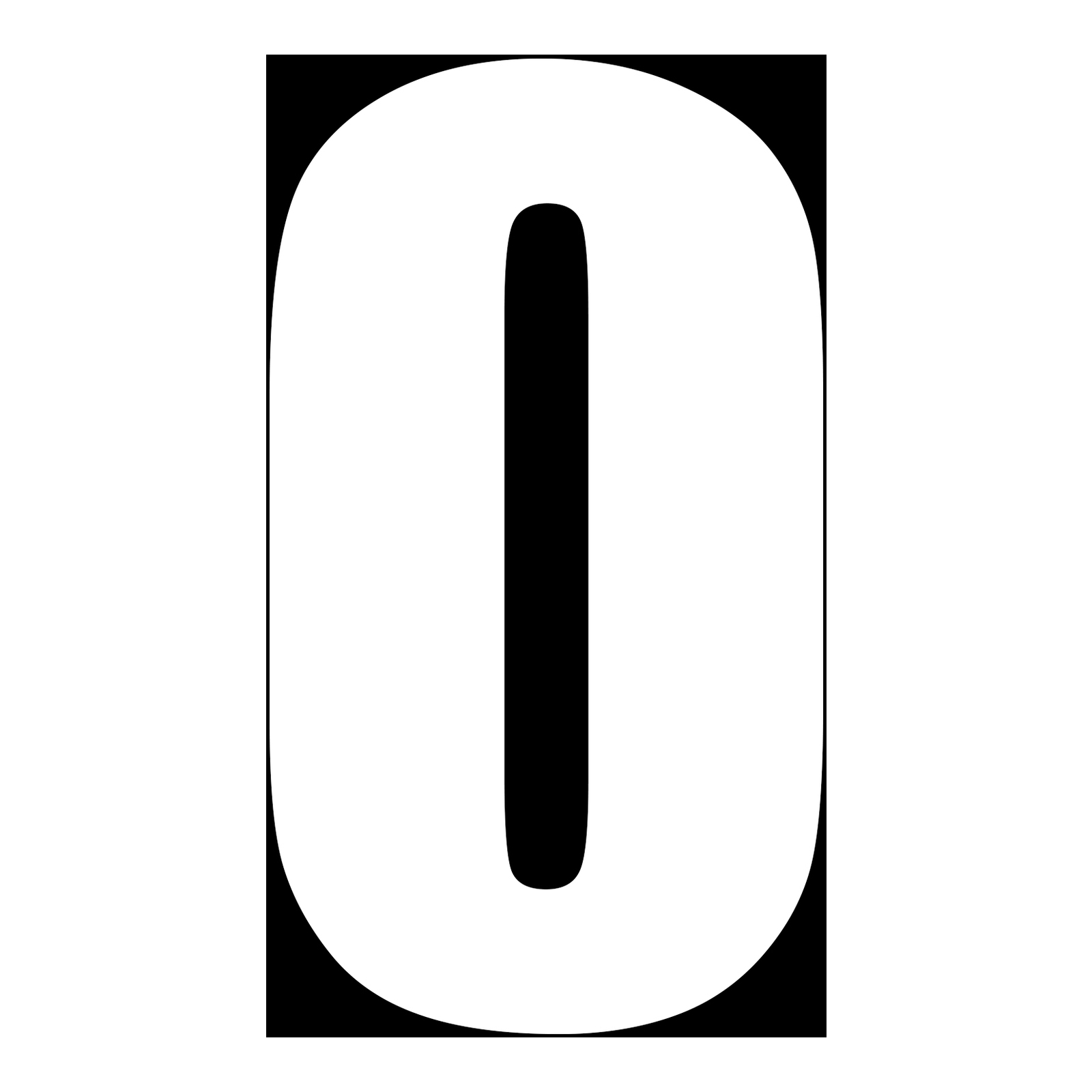 Whites Race Number - White #0 (10 Pack) — Bike Torque